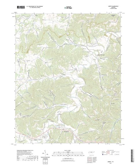 Liberty Tn 2022 24000 Scale Map By United States Geological Survey