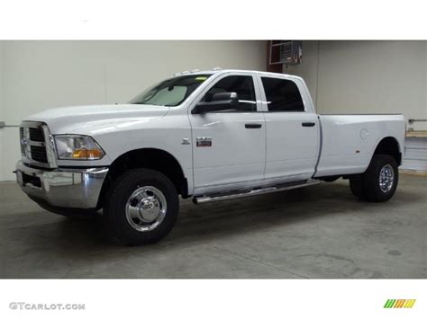2011 Bright White Dodge Ram 3500 Hd St Crew Cab 4x4 Dually 50550025