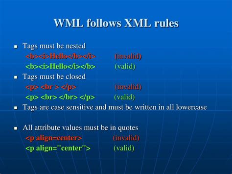 Ppt Wml Wireless Markup Language Powerpoint Presentation Free