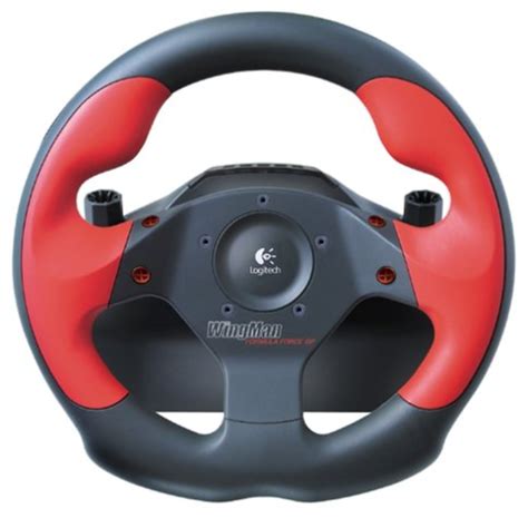 Pc Logitech Wingman Formula Force Gp Racing Wheel With Pedals Video Gaming Video Game Consoles