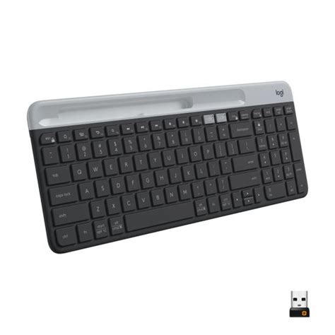 Getuscart Logitech K585 Multi Device Slim Wireless Keyboard Built In Cradle For Device For