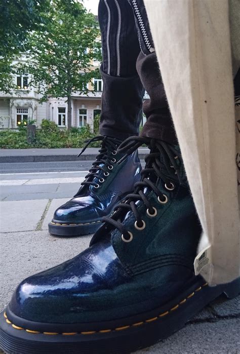 First Outing Of The Teal Sparkle Docs And Theyre So Pretty In The Sun R Docmartens
