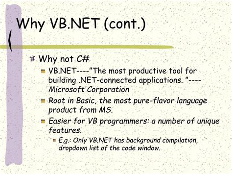 PPT Introduction To VB NET PowerPoint Presentation Free Download ID