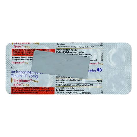 Tryptomer 75mg Tablet View Usage Side Effects Price And Subtitute
