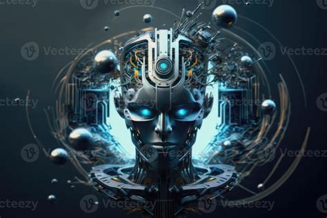 ai generated 3d artificial intelligence concept 3d rendering