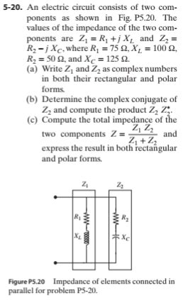 Solved 5 20 An Electric Circuit Consists Of Two Components Chegg Com