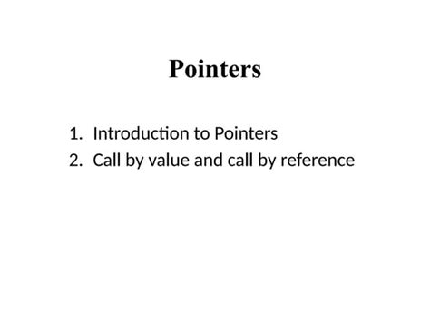 2 concept of pointers in c programming pptx