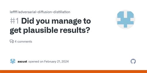 Did You Manage To Get Plausible Results · Issue 1 · Leffff Adversarial Diffusion Distillation
