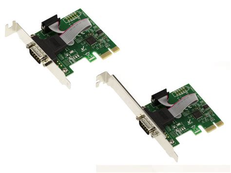 Carte Controleur Pci Express Pcie Série Rs232 1 Port Chipset Asix Ax99100 Deux Montages