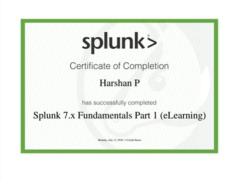 Harshan P On Linkedin Splunk Happylearning
