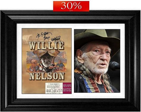 Willie Nelson Music Legend Genuine Hand Signed Autograph Coa Etsy