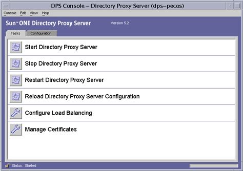 Sun One Directory Proxy Server Admistrators Guide Chapter 4 Starting Restarting And Stopping