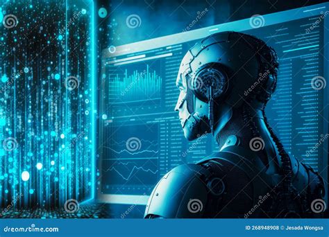 Artificial Intelligence Ai Analysis Big Data In Smart Office Concept