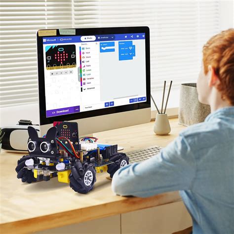 Keyestudio Microbit V2 4wd Mecanum Wheel Robot Car Kit For Microbit