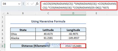 distance formula in excel 4 examples to calculate exceldemy