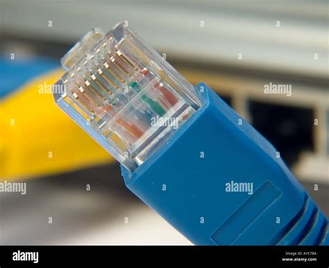 Ethernet RJ45 Plug Stock Photo Alamy