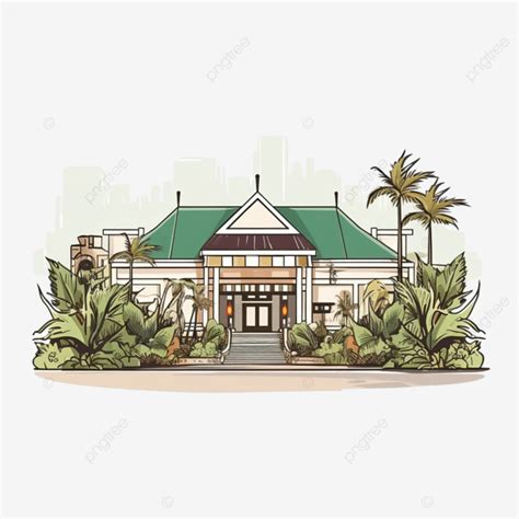 Museum Perjuangan Yogyakarta Graphic Element Illustration Element