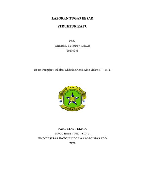 Tugas Besar Struktur Kayu Pdf