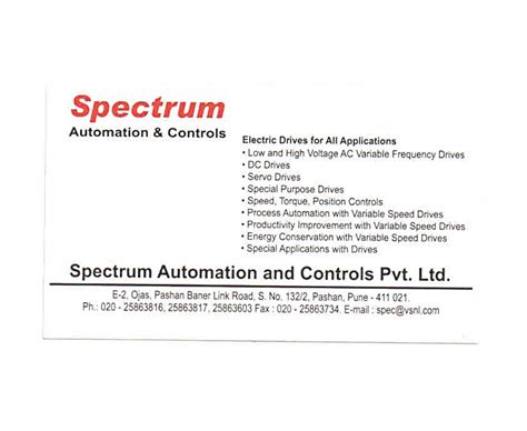 Spectrum Automation And Controls Pvt Ltd Pune