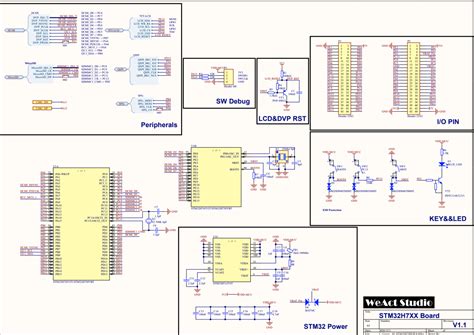 STM32H750 Development Board Pinout Schematic Diagram WeAct