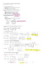 Understanding Linear Transformations In Mathematics Course Hero