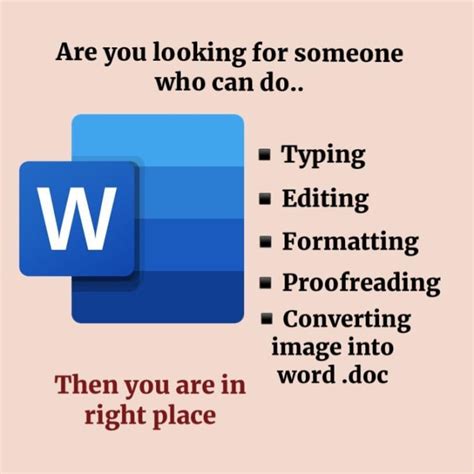 do typing editing formatting designing and converting in ms word by