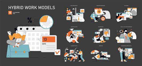 Hybrid Work Models Illustration 42894504 Vector Art At Vecteezy