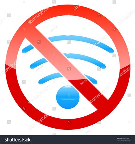 No Wifi Bad Internet Connection Stock Vector Illustration 136528877 Shutterstock