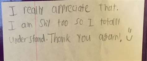 I Wanted To Tell A Classmate That I Liked His Shirt But I Got Shy