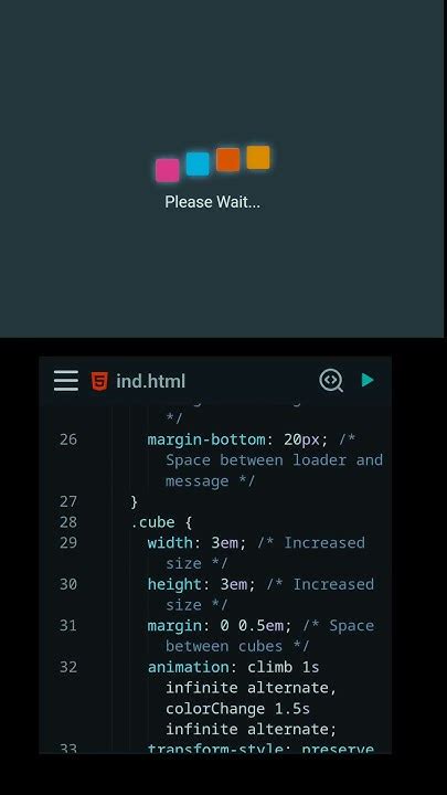 Loading Animation Html Csswebdevelopmentbegginers Coding