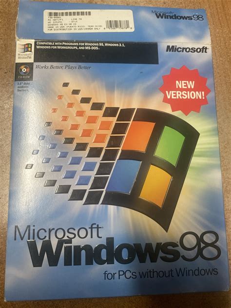 Microsoft Windows 98 Oem For Sale Online Ebay