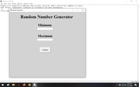 Python Program To Random Number Generator App Using The Python