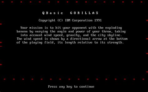 Play Gorillas For Pc Dos Online ~ Oldgamessk