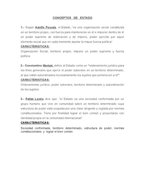 Conceptos De Estado Pdf