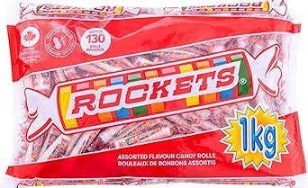 Rockets Candy Individually Wrapped Candy Rolls
