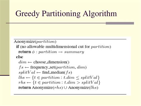Ppt Data Anonymization Generalization Algorithms Powerpoint Presentation Id5322514