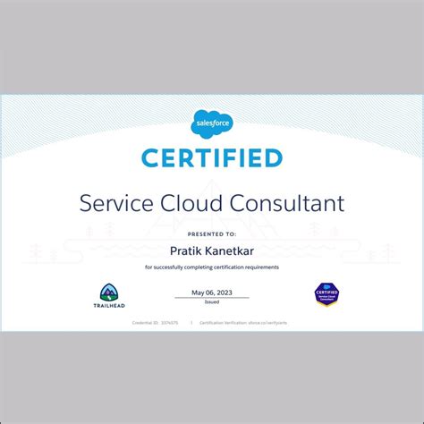 Salesforcecertified Salesforceconsultant Certificate Learningcontinues Pratik Kanetkar