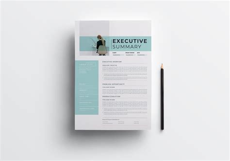 Executive Summary Template Executive Summary Executive Summary Design Executive Summary