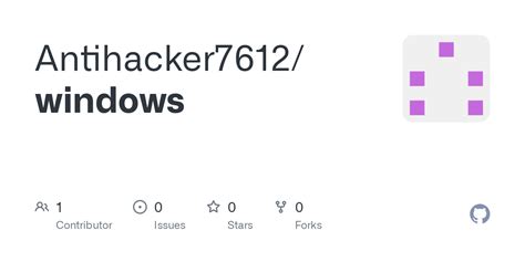 GitHub Antihacker Windows