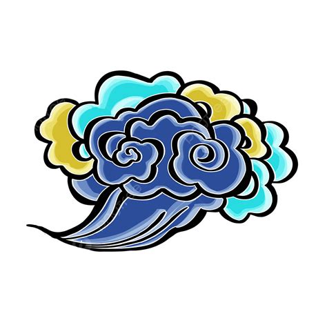 Clouds Decoration Chinese Gradient Colorful Cloud Auspicious Cloud Pattern Cloud Pattern