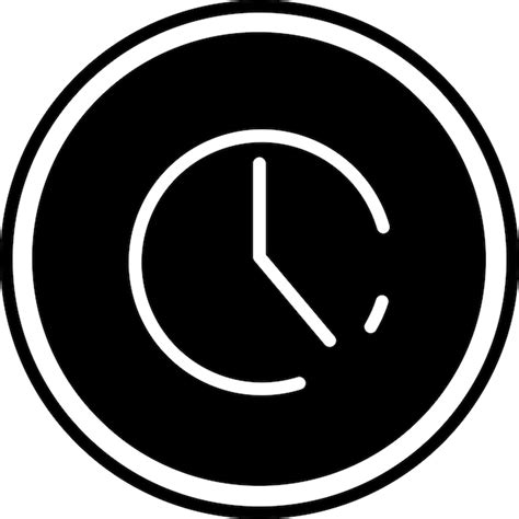 Premium Vector Pendulum Clock Glyph And Line Vector Illustration