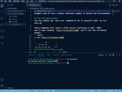 Docker Dev Environments 触ってみた
