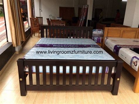 Queen Size Mahogany Wood Bed Without Storage At ₹ 12000piece In