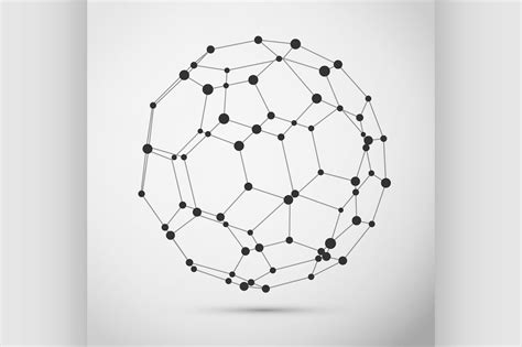 Wireframe Polygonal Element By Netkoff TheHungryJPEG