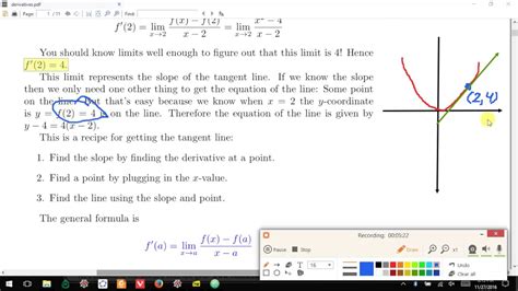0100 Derivative At A Point Calc With Python Youtube