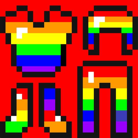 Rainbow Pixel Art