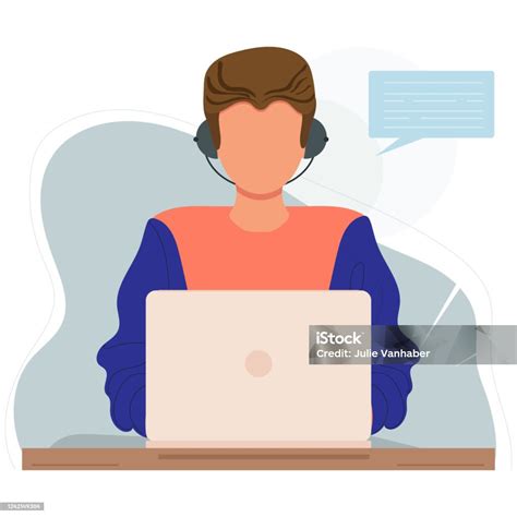 플랫 스타일의 노트북에서 일하는 남자 프리랜서 개념 편안한 직장 흰색 배경에 격리된 스톡 일러스트레이션입니다 현대 사고와 창의력 인포 그래픽 디자인 웹 요소 가정 생활에