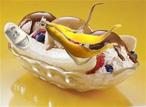 Funny Banana Split Naked Banana Know Your Meme