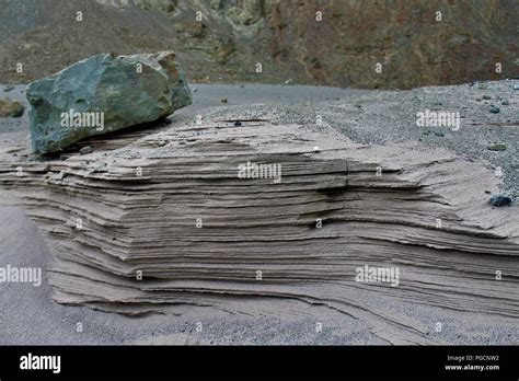 Beautiful Soil Layers Formed Due To Soil Deposition In River Stock Photo Alamy