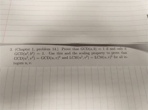Solved Chapter Problem Prove That GCD A B Chegg Com